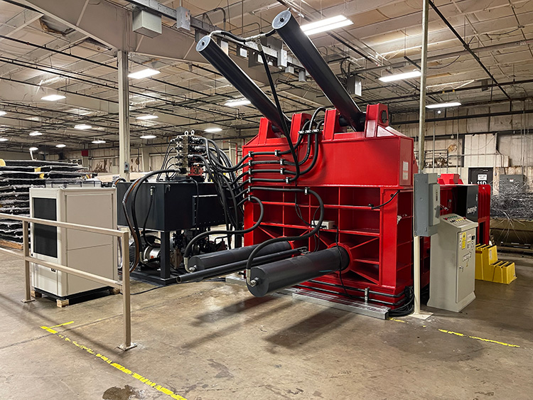 Scrap Iron Baler | Metal Scrap Press Machine | ENERPAT Scrap Bundling ...